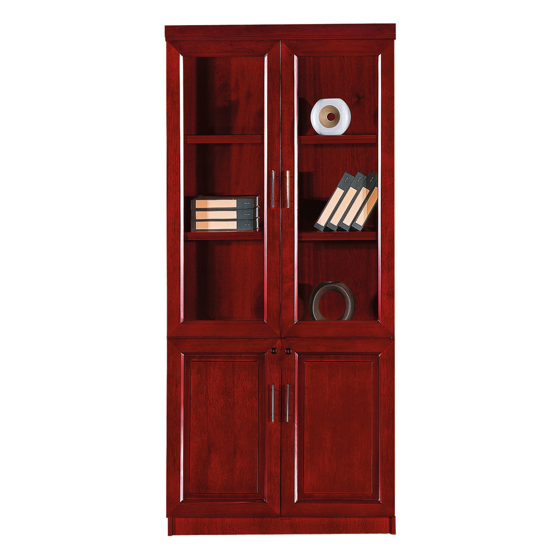FURNI BOSS | Office Wall Unit - Glass Display Cabinet - Executive Book ...